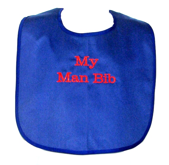 Funny Adult Man Bib Custom Personalized Birthday Fathers | Etsy