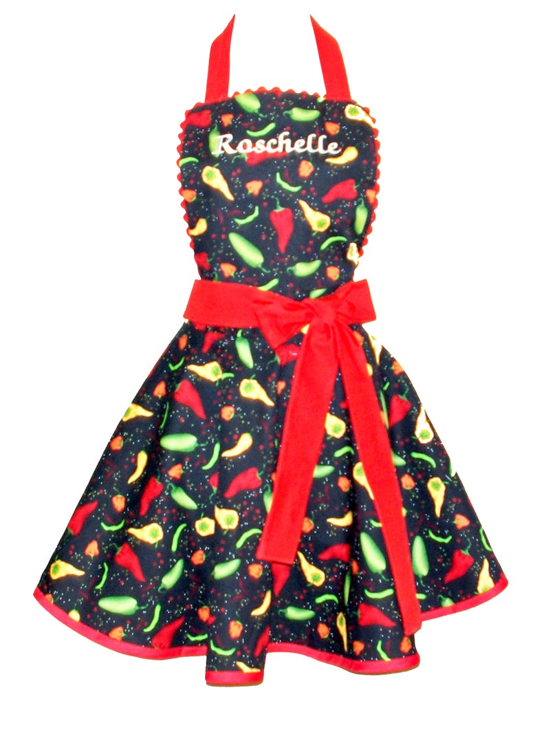 Hot Chili Pepper Apron Flirty Sexy Custom Cotton - Etsy