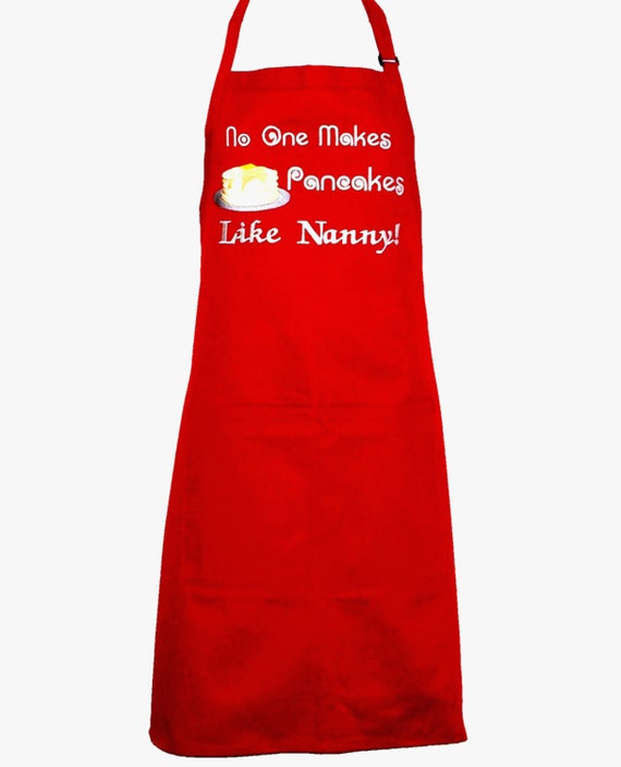Nanny Apron Makes Pancakes Mommy Neenie Nonna Grammie | Etsy