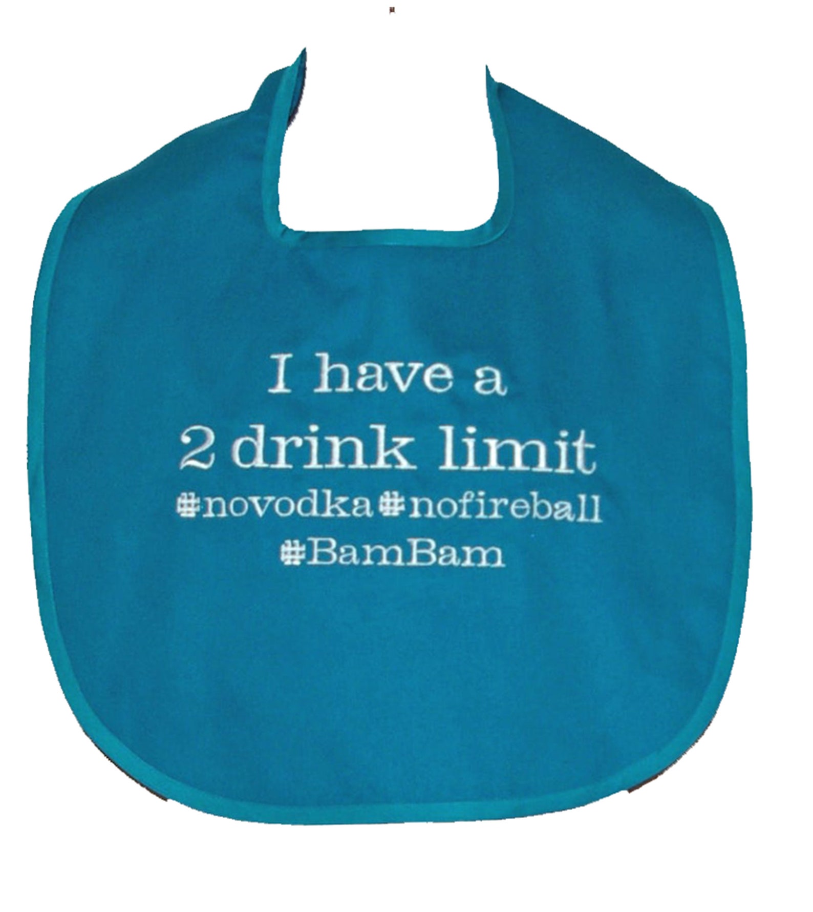 Alcohol Adult Bib Liquor Vodka Fireball Two Drink Limit - Etsy
