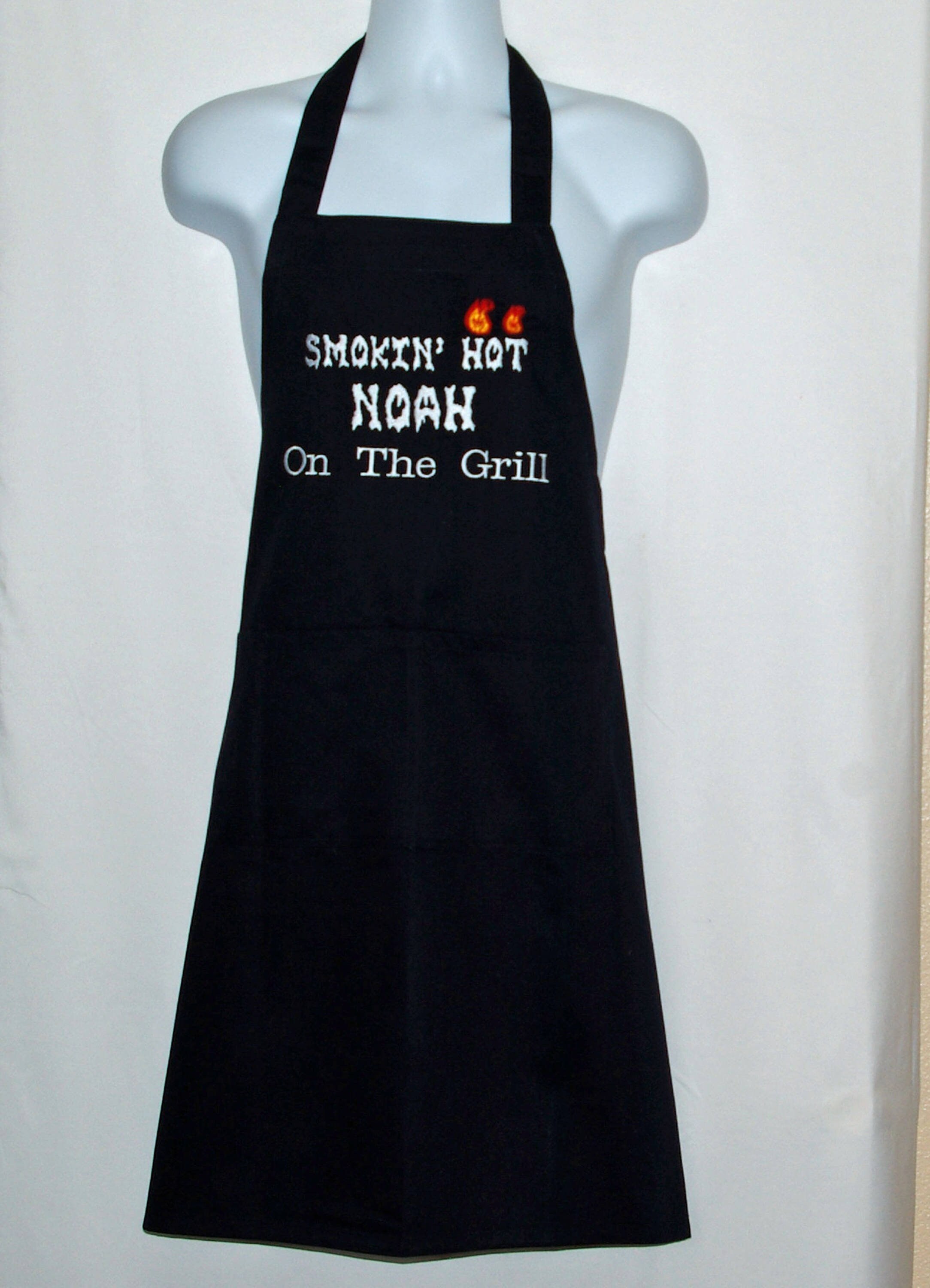 Smoking Hot Apron Smoke Pit Cooker BBQ Grill Full Bib Long | Etsy