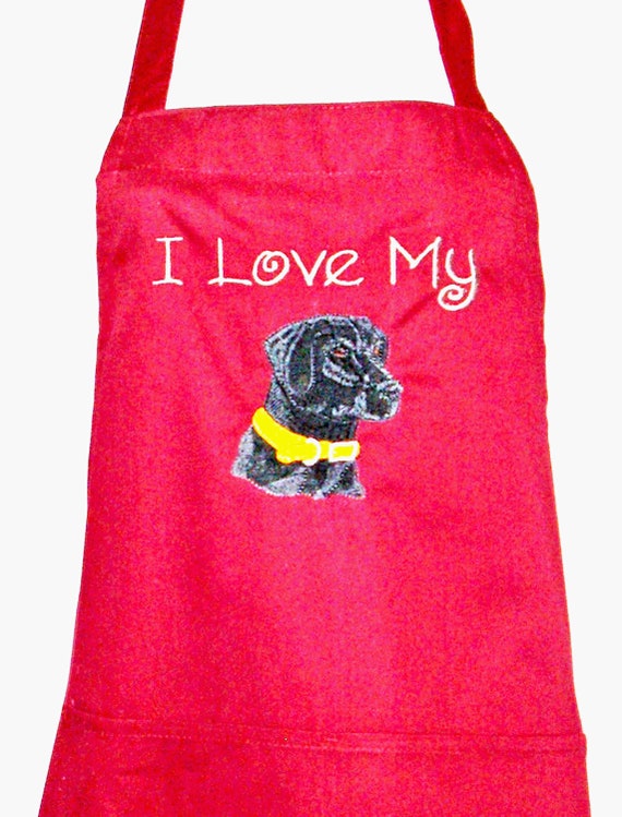 Lab Labrador Retriever Apron Custom Birthday Gift | Etsy