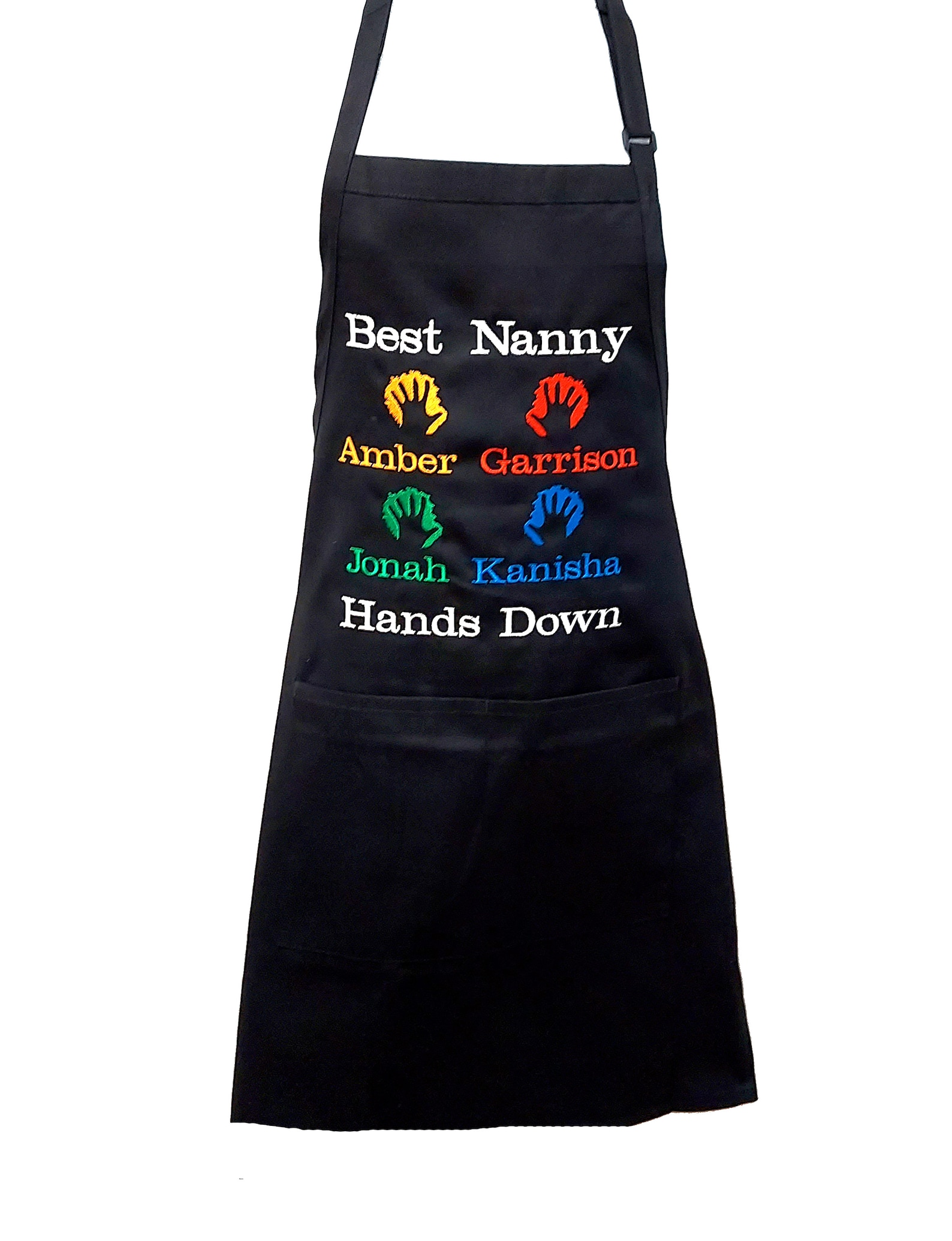 Mommy, Mom Apron, Best Hands Down, Custom Personalize With Four Kids ...