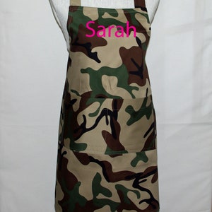 Pretty Camo Apron Camouflage Ladies Apron Custom - Etsy