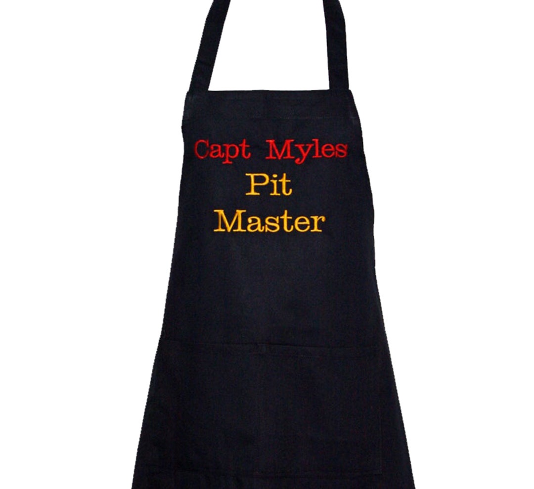 Pit Master Apron, Custom Personalized Birthday Gift With Name, for ...