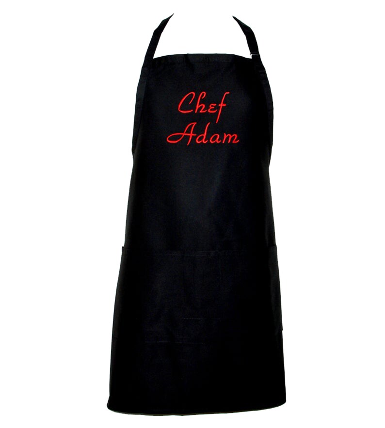 Chef Apron Personalized With Name BBQ Grilling - Etsy