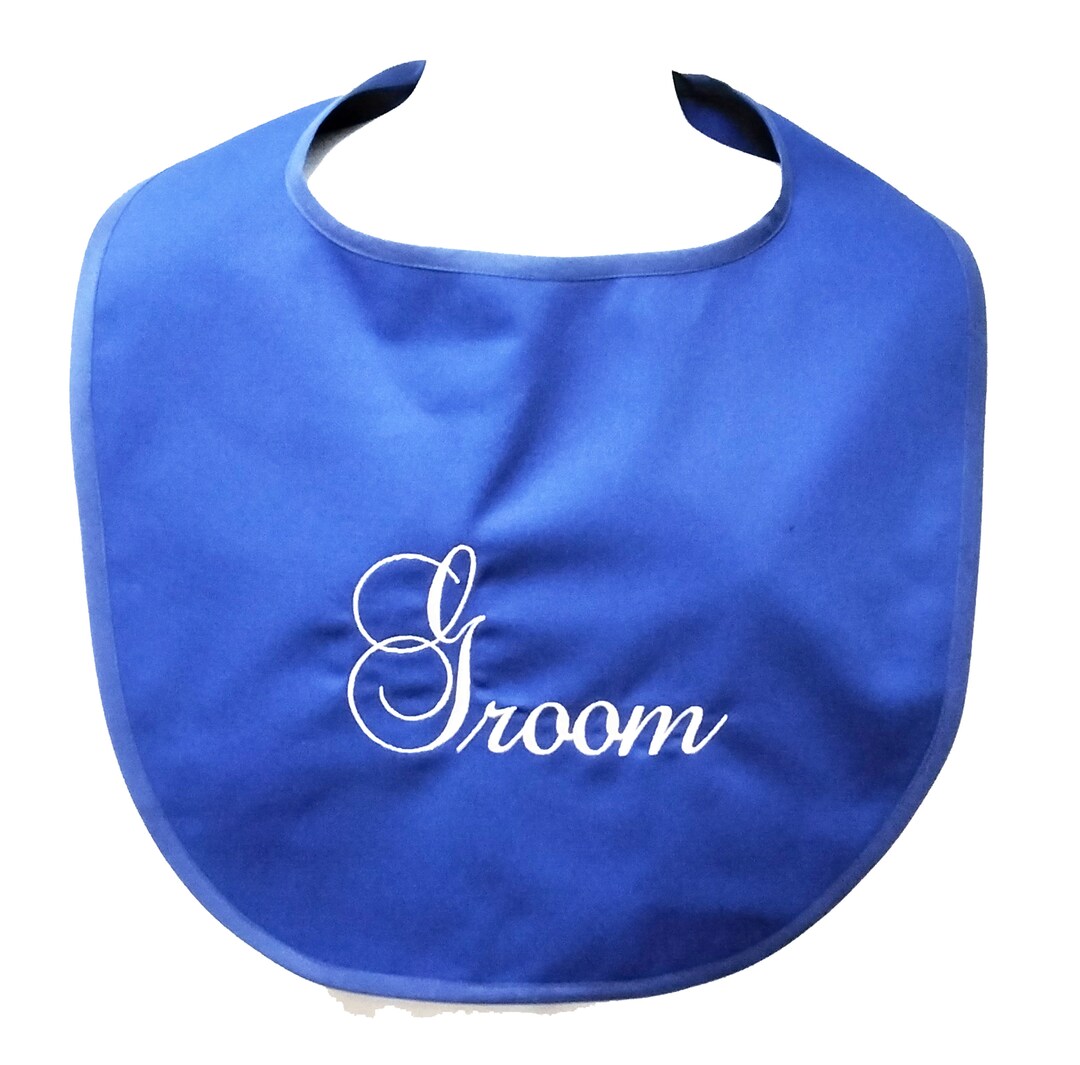 Groom Bib, Bride Adult Bib, Anniversary, Wedding Gift, Son, Husband ...