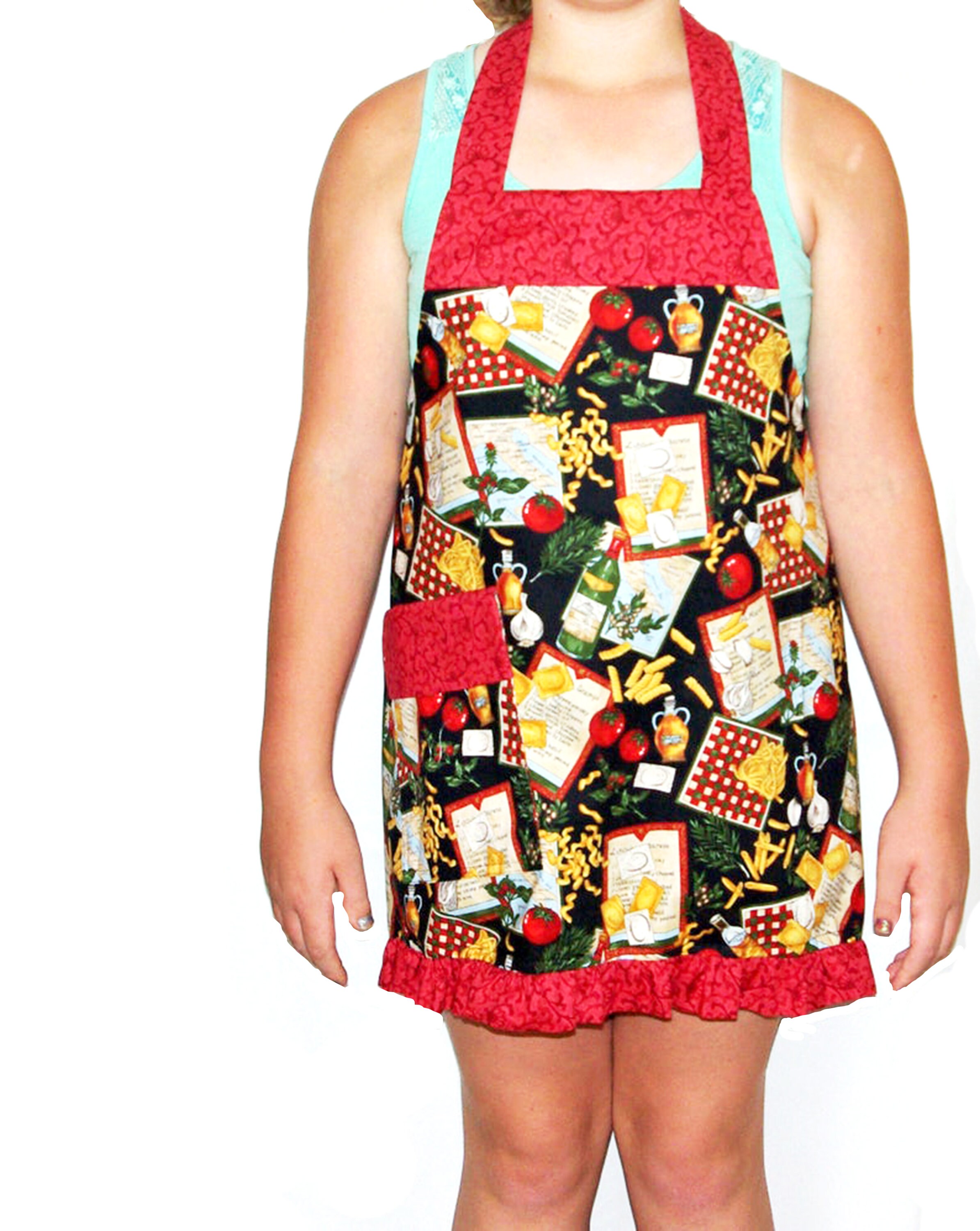 Italian Apron Woman Petite Size Teen Full Taste Italy - Etsy