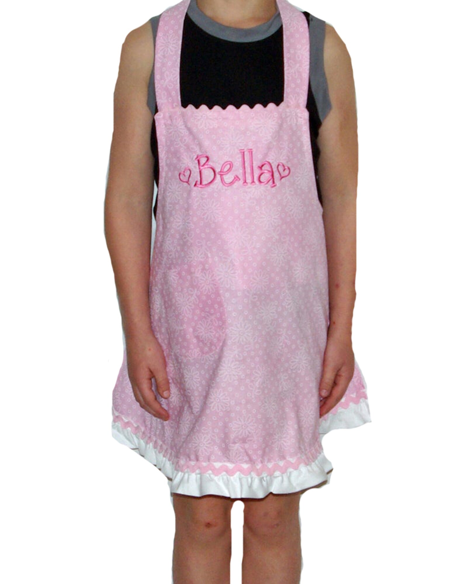 Little Girls Pink Apron Gift From Grandparent Apron for - Etsy