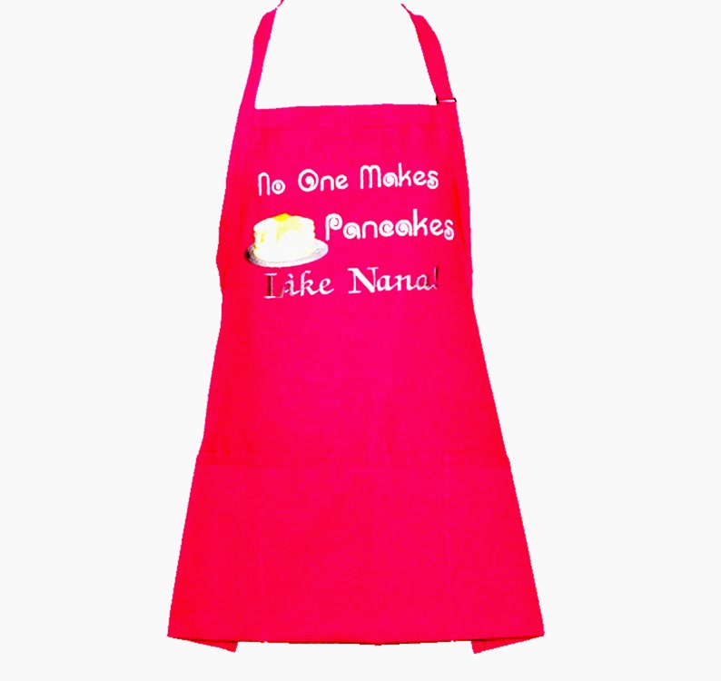 Nanny Apron Makes Pancakes Mommy Neenie Nonna Grammie | Etsy