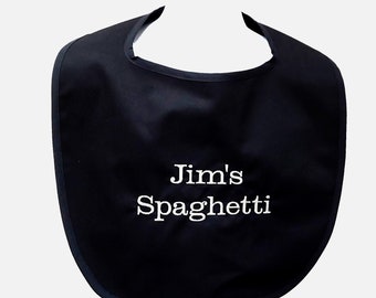 PLASTIC Bibs, Spaghetti Design Poly Party Bibs, Perfect for Pasta ...