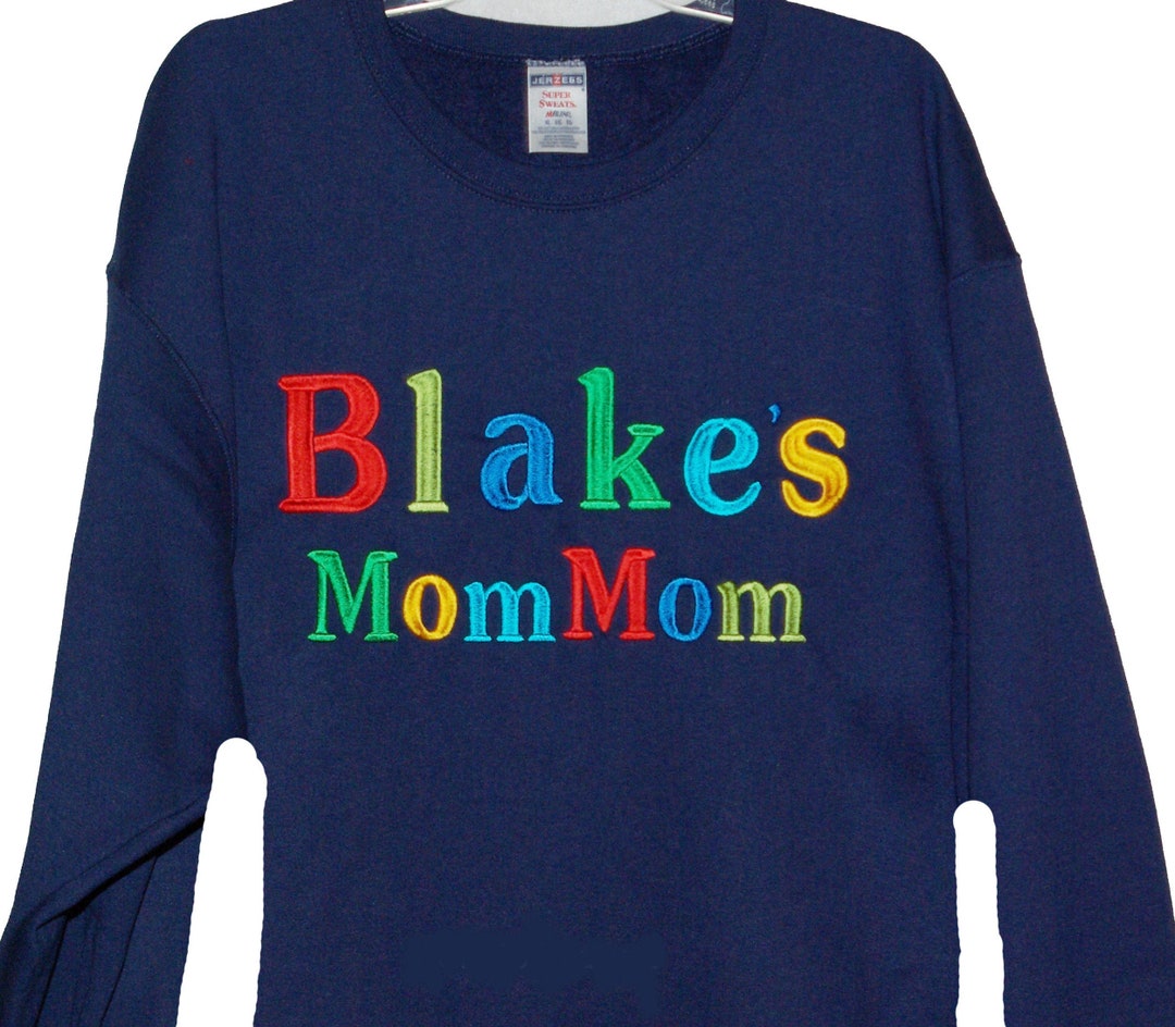 Mommom Sweatshirt, Custom Grandparent Birthday Gift, Personalize With ...