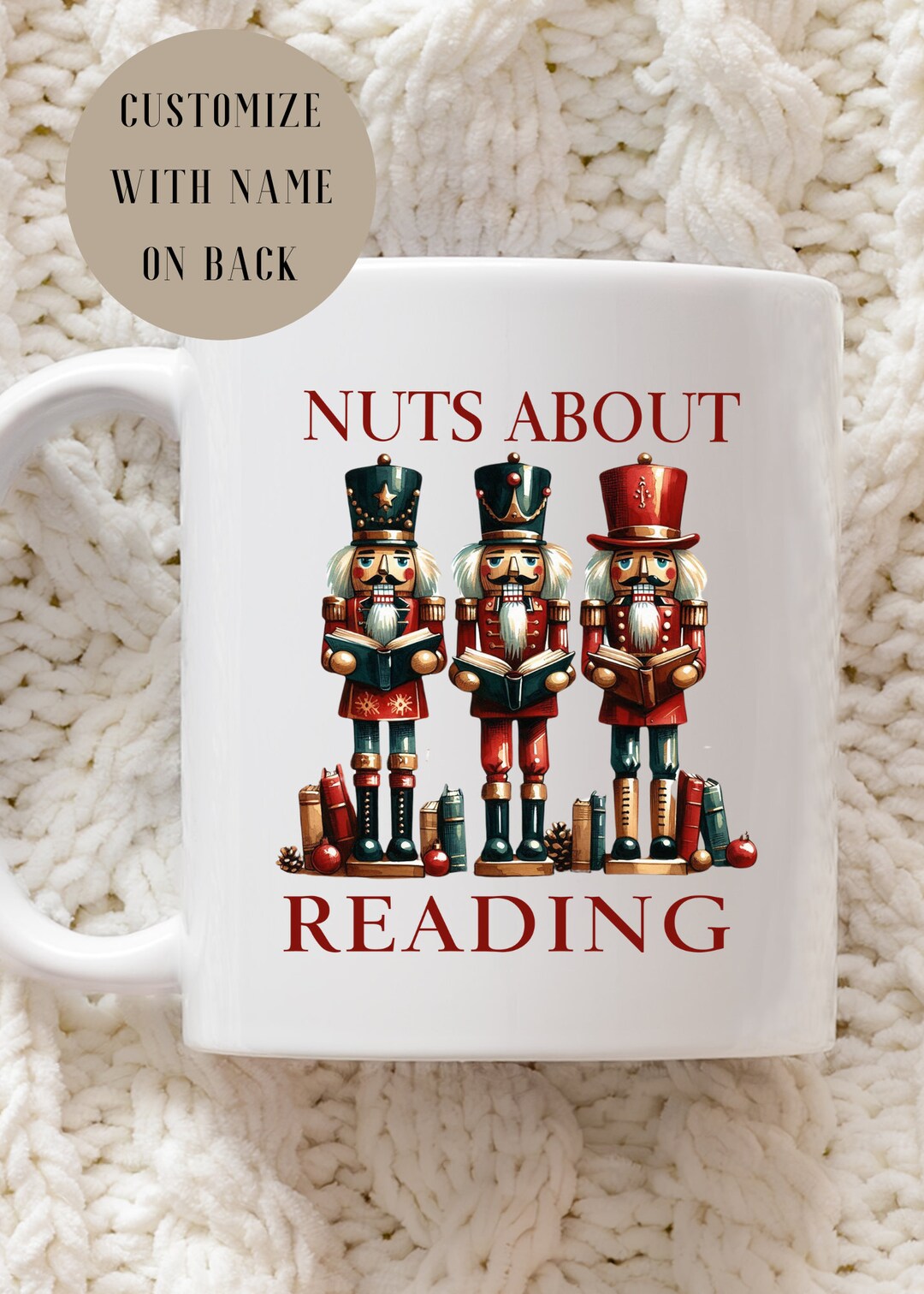 Nutcracker Mug-nutcracker Christmas Mug-nutcracker Gift-book Lover Gift ...