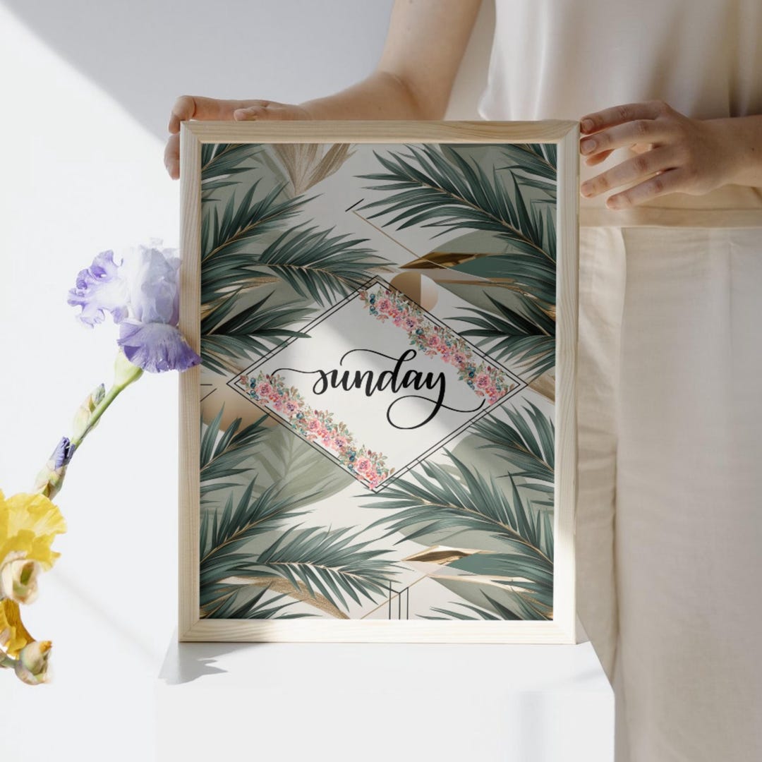 Palm Sunday Printable Wall Art – Sunday Digital Download | Holy Week ...