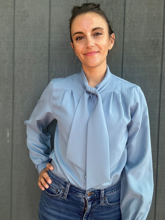 periwinkle vintage blouse - Gem