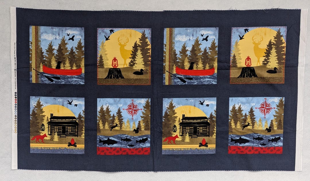 Wildlife Flannel Panel by Robin Davis Studios - Etsy