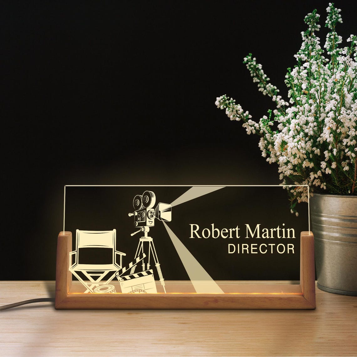 Personalized Director Desk Name Plate, Film Director Gift, Theatre ...