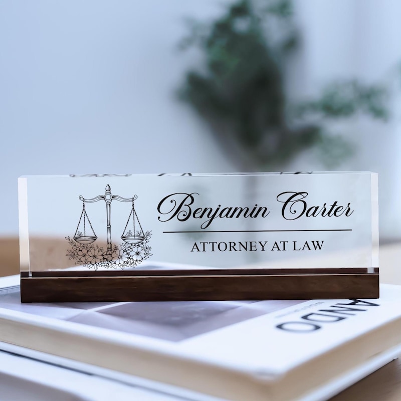 Judge Name Plate - Etsy