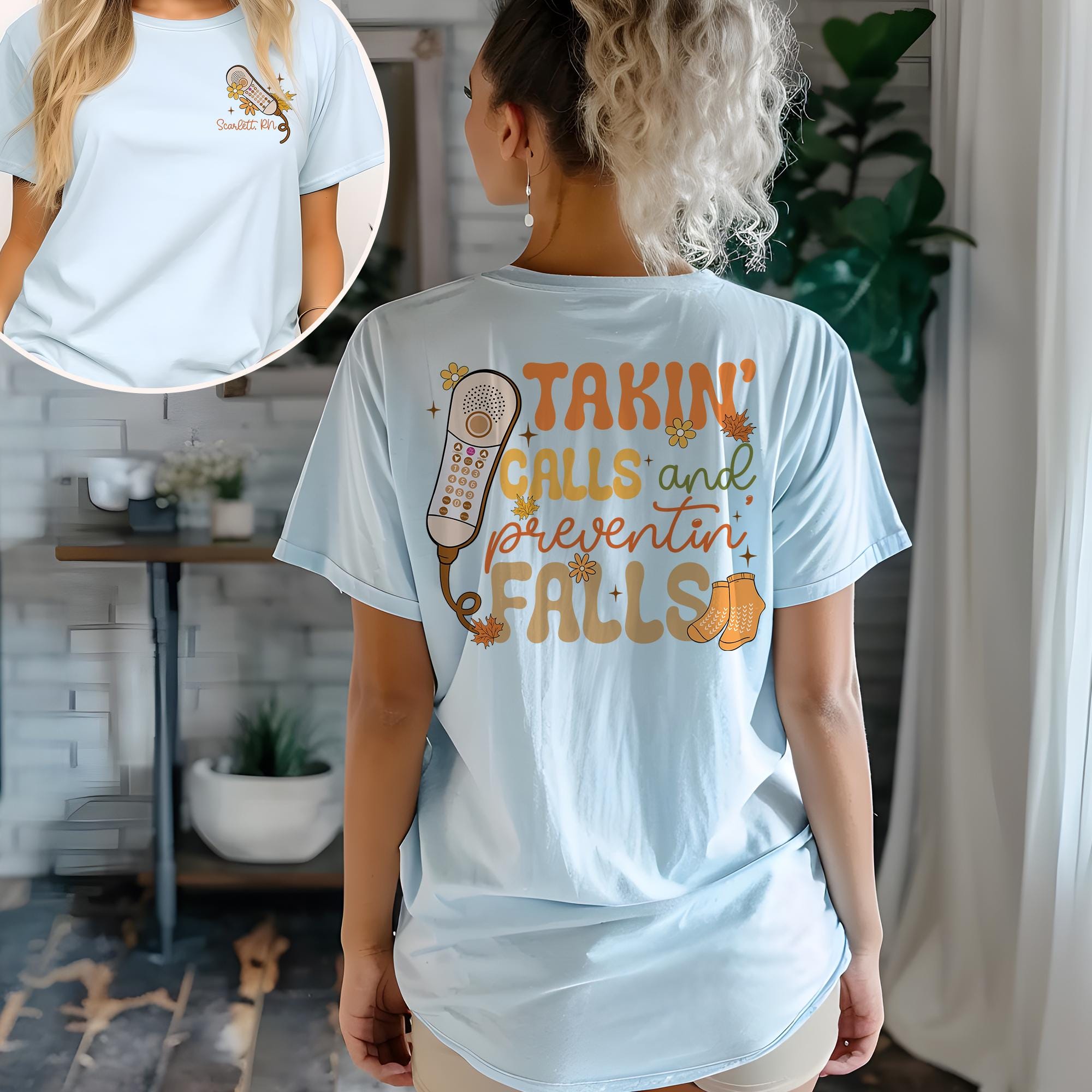 Custom Nurse Fall Shirt, Autumn Nurse Shirt, Fall Pumpkin Shirt, Fall ...
