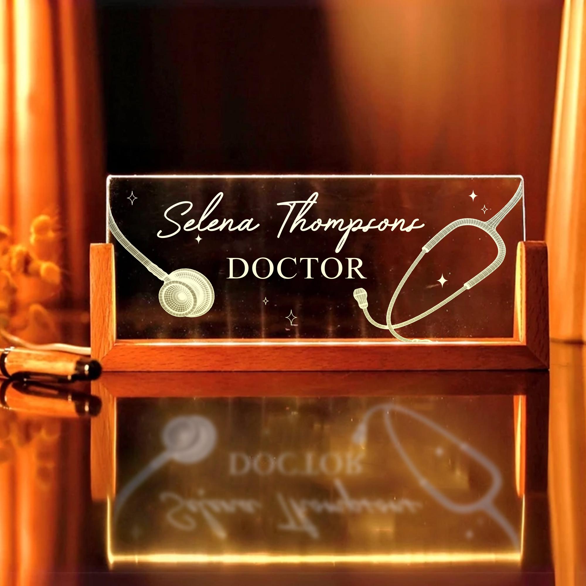 Personalized Doctor Desk Name Plate, Nurse Desk Sign, Doctor Gift ...