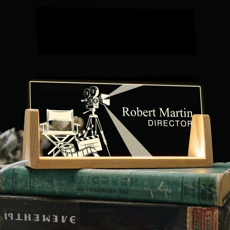 Personalized Director Desk Name Plate, Film Director Gift, Theatre ...