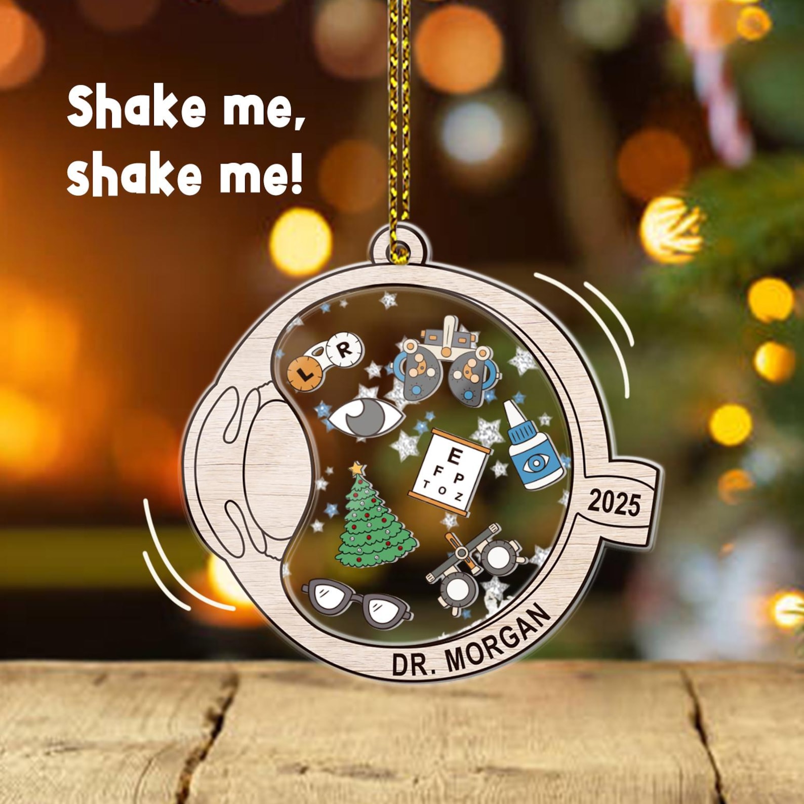 Personalized Eye Anatomy Optometrist Ornament,custom Optometry ...
