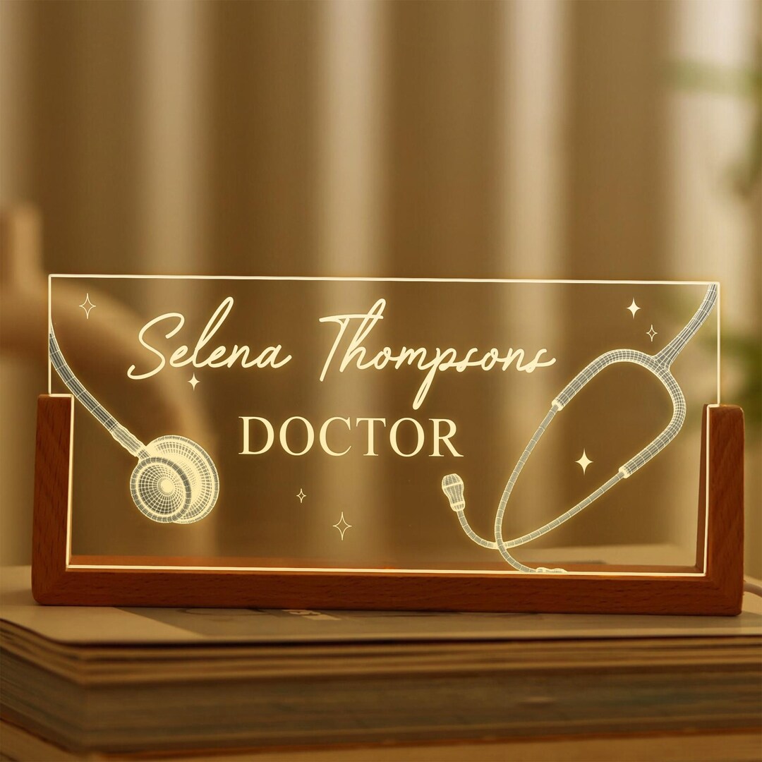 Personalized Doctor Desk Name Plate, Nurse Desk Sign, Doctor Gift ...