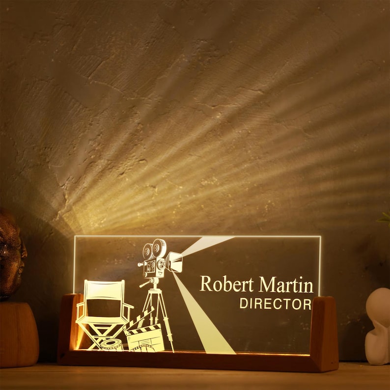 Personalized Director Desk Name Plate, Film Director Gift, Theatre ...