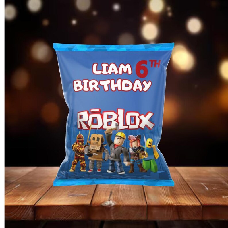 Roblox Chips Bag - Printable Birthday Favor - Digital File - Party ...