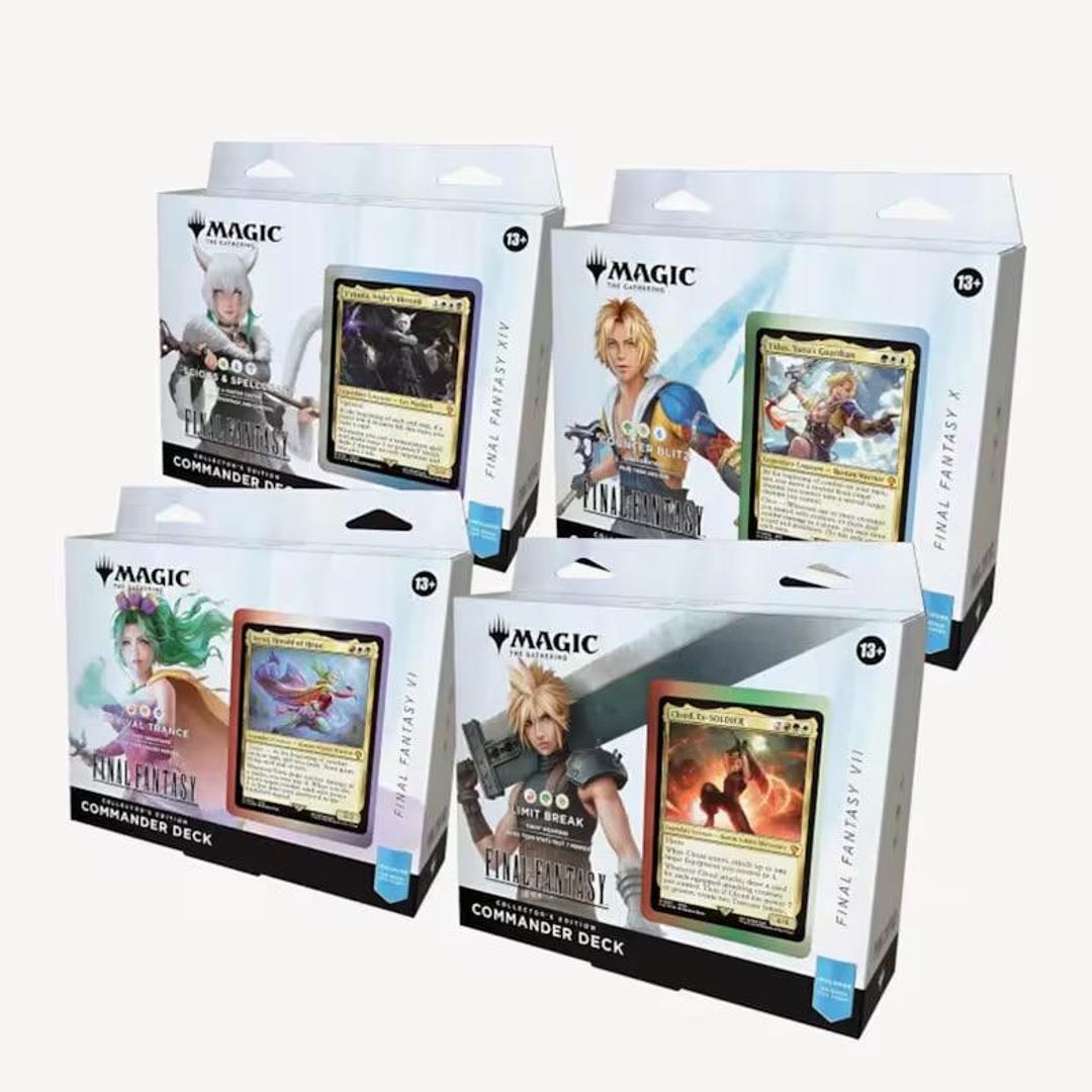 Magic: the Gathering X Final Fantasy Commander Deck Set – Full 4-deck ...