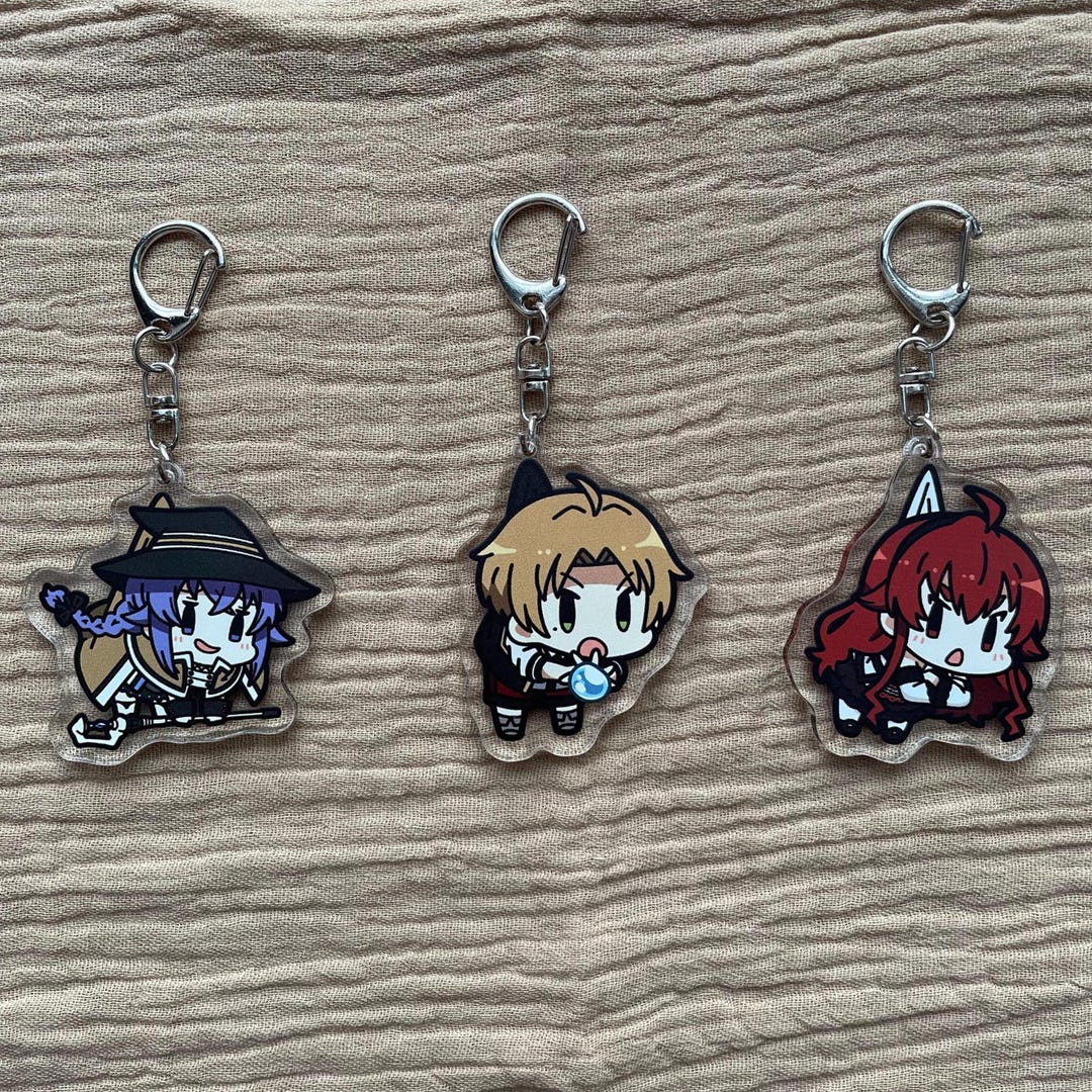 Mushoku Tensei Acrylic Keychain, Double Side Keychain, Rudeus Greyrat ...