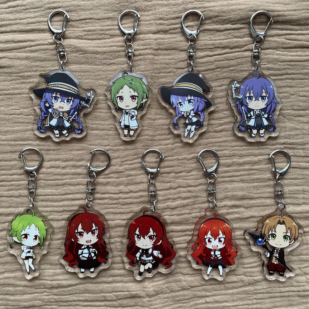 Mushoku Tensei Acrylic Keychain, Mushoku Tensei Keychain, Double Side ...