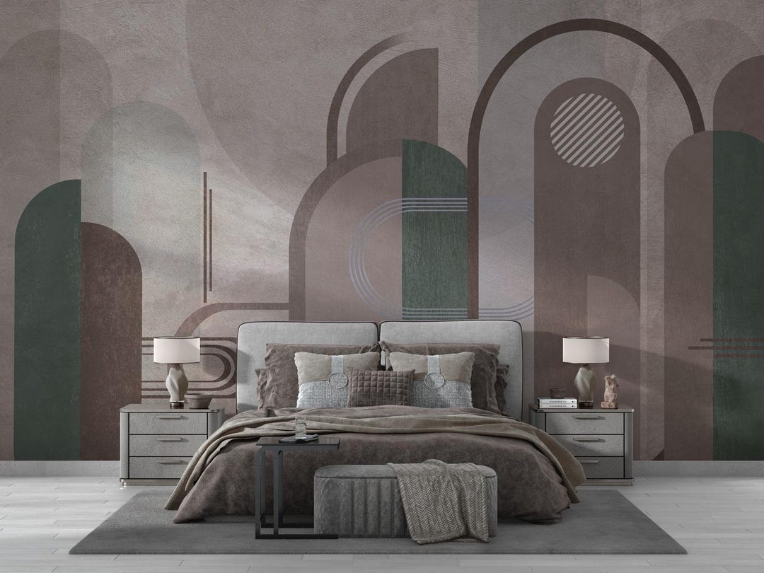 Abstract Geometrical Design Wallpaper for Modern Home Concept-high ...