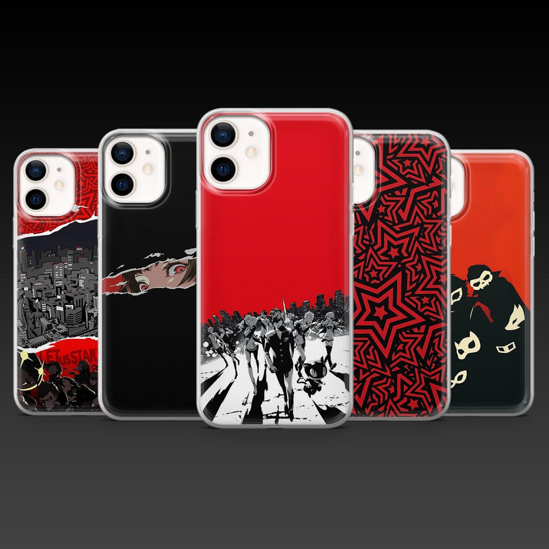 Persona 5 Phone Case Red Gamer Cover for iPhone 17pro, 17, 17pro Max ...