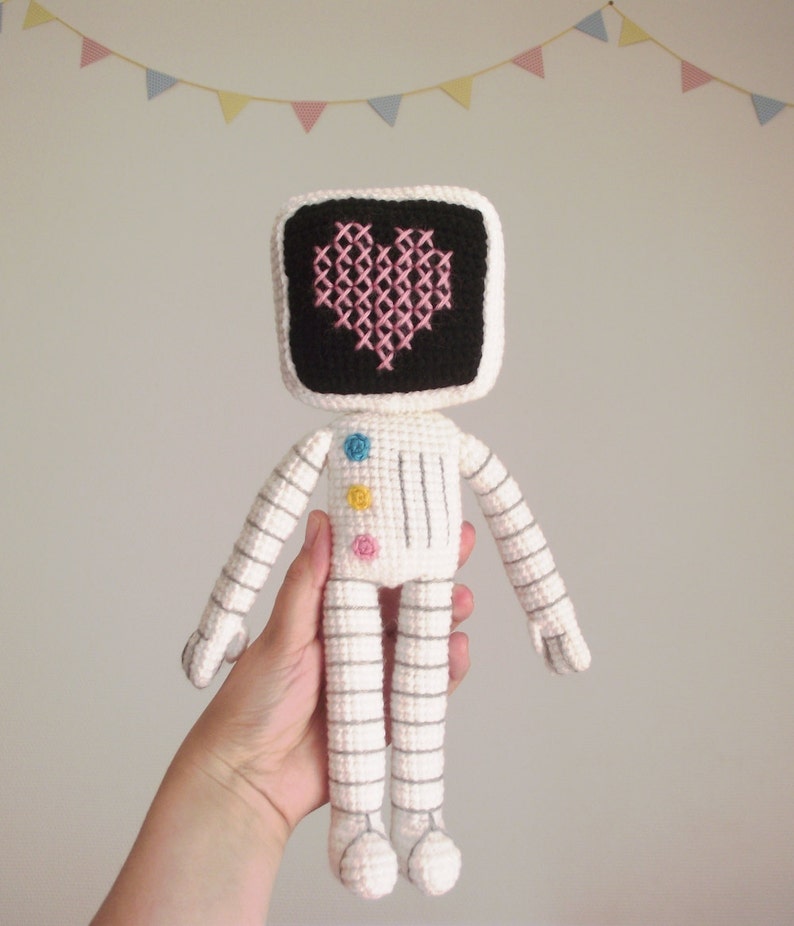 Roger the Robot Amigurumi Pattern PDF - Etsy