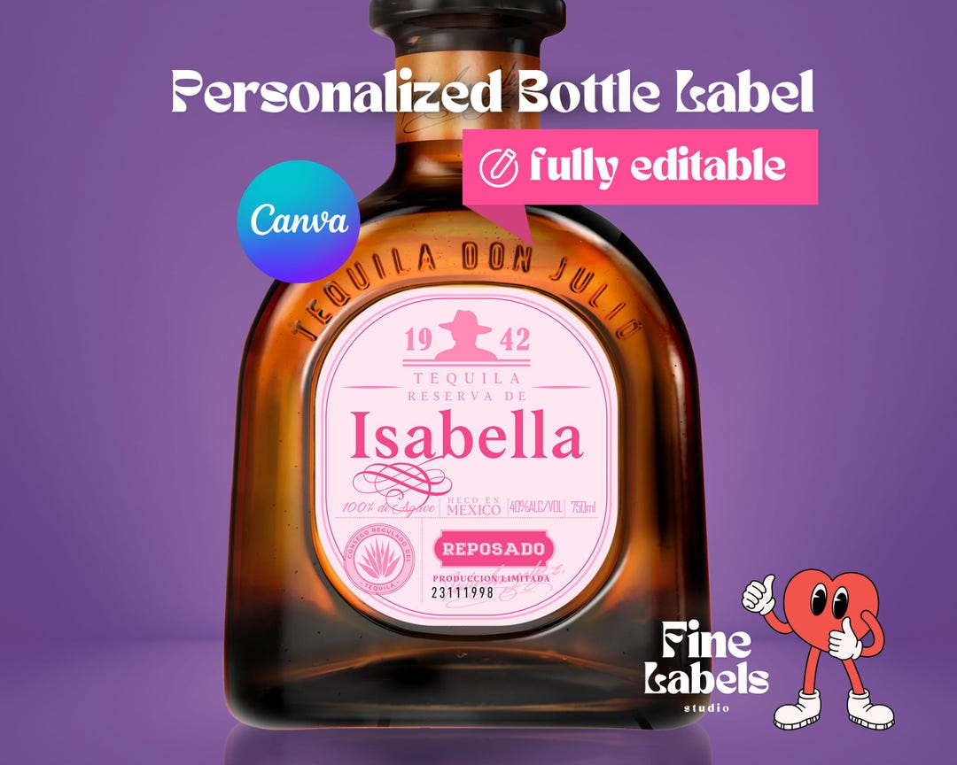 Don Julio Reposado Blanco Anejo Custom Labels - Fully Customizable ...