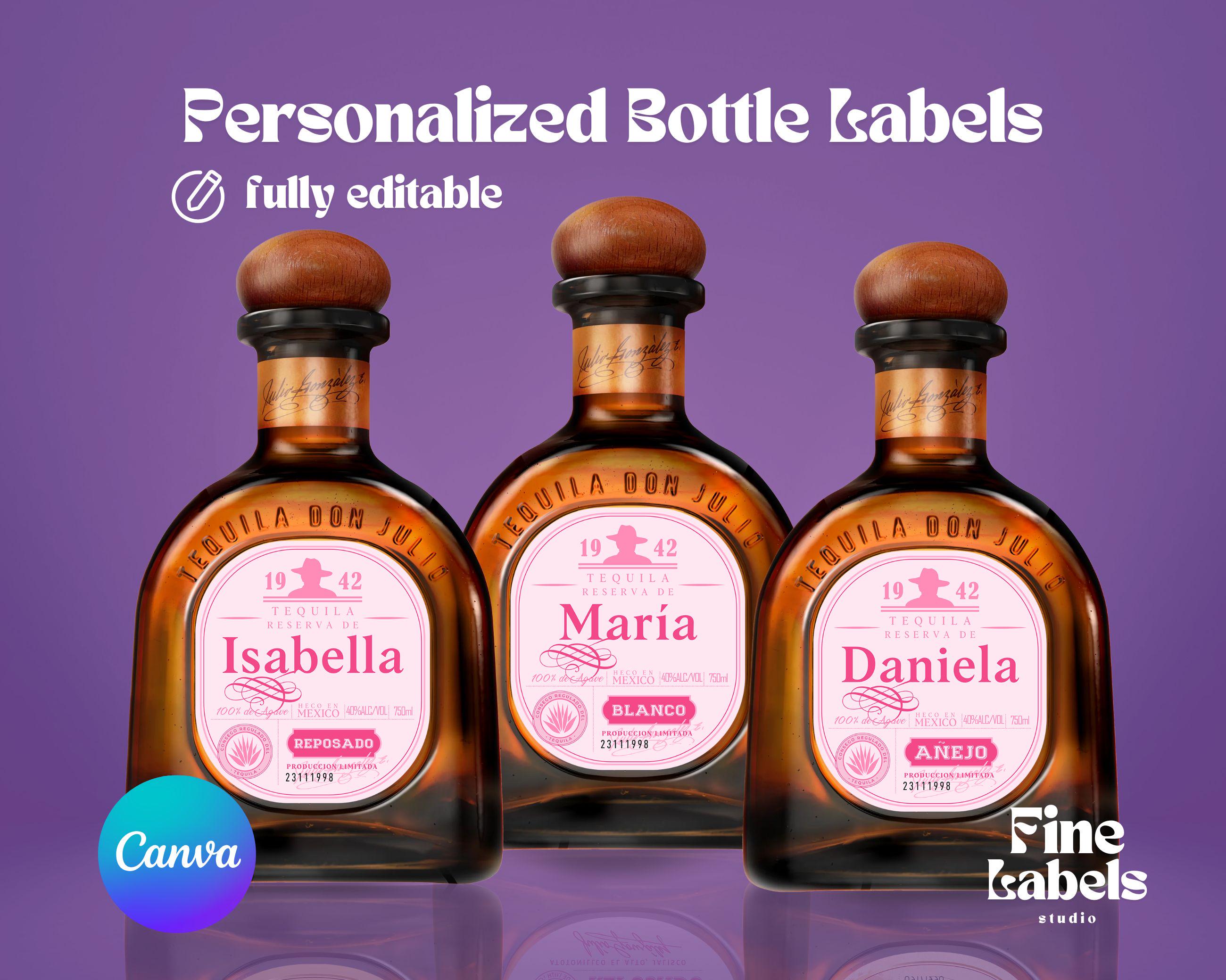 Don Julio Reposado Blanco Anejo Custom Labels - Fully Customizable ...