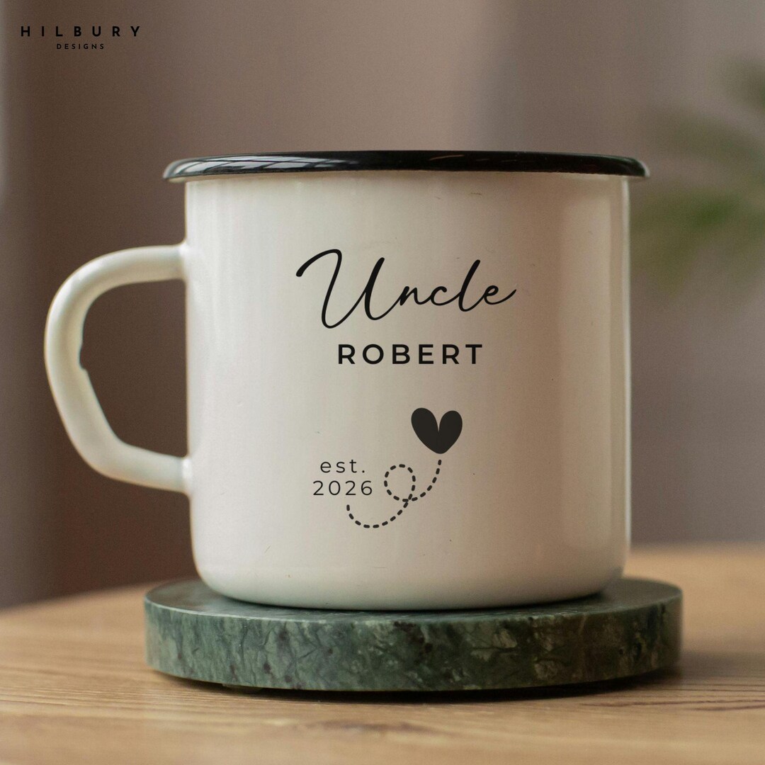 Custom Name Uncle Mug, New Uncle to Be Gift, Baby Pregnancy ...