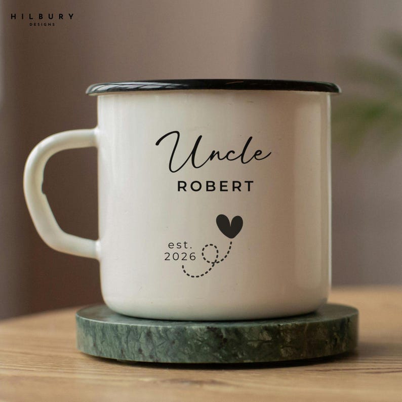Custom Name Uncle Mug, New Uncle to Be Gift, Baby Pregnancy ...