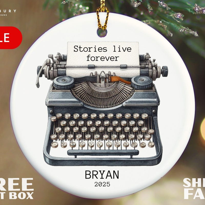 Custom Typewriter Ornament - Etsy