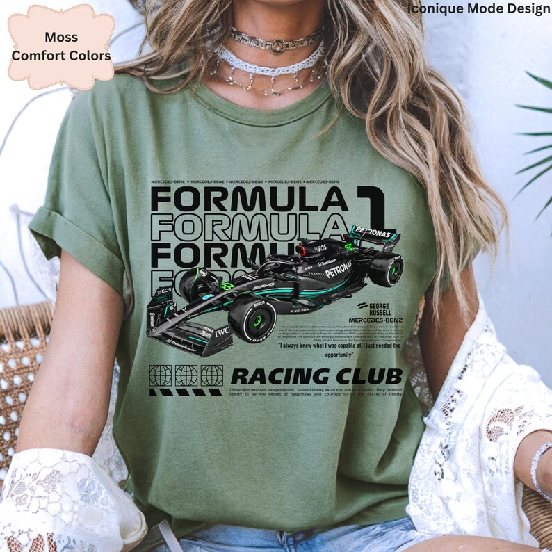 George Russell F1 Racing Shirt 2026, Formula One Fan Gift, Racing Team ...