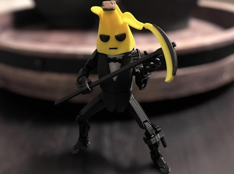 Agent Peely Dummy 13 – Fnite-inspired 3D Printed Action Figure | Fully ...