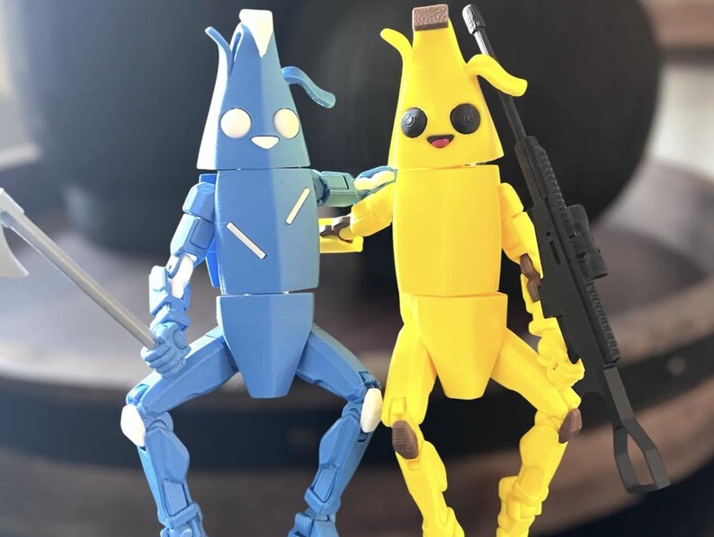 Polar Peely Dummy 13 – Fnite-inspired 3D Printed Action Figure | Fully ...