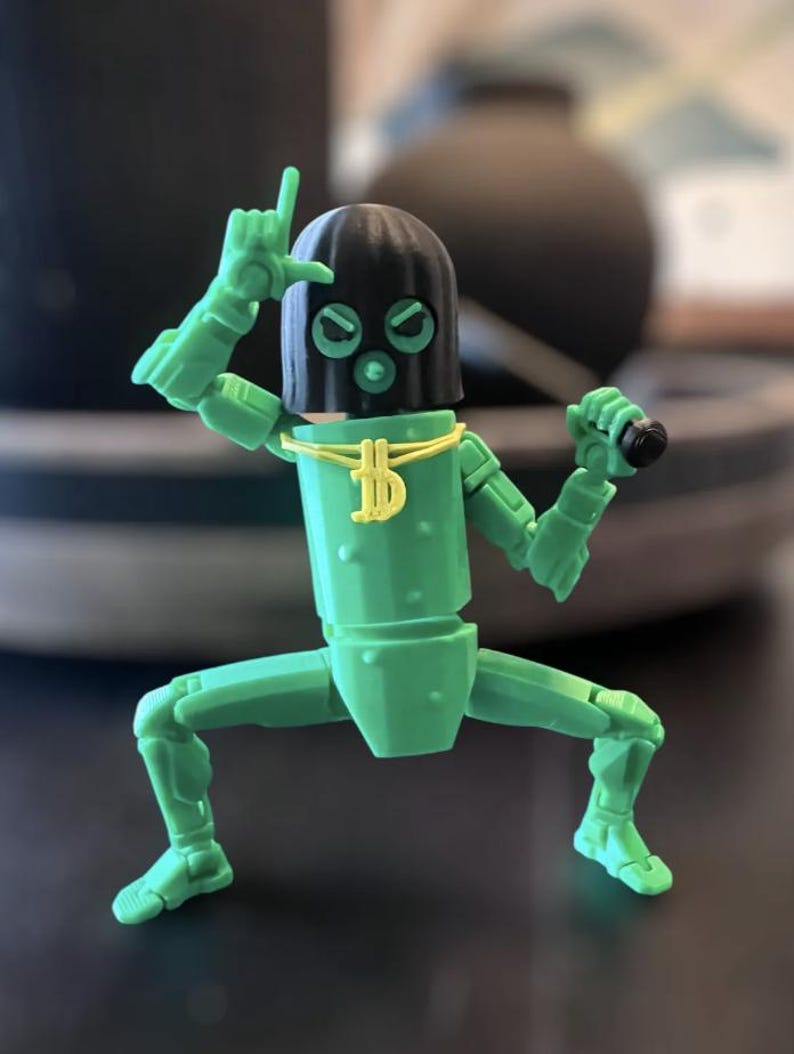 Big Dill Dummy 13 – Fnite-inspired 3D Printed Action Figure | Fully ...