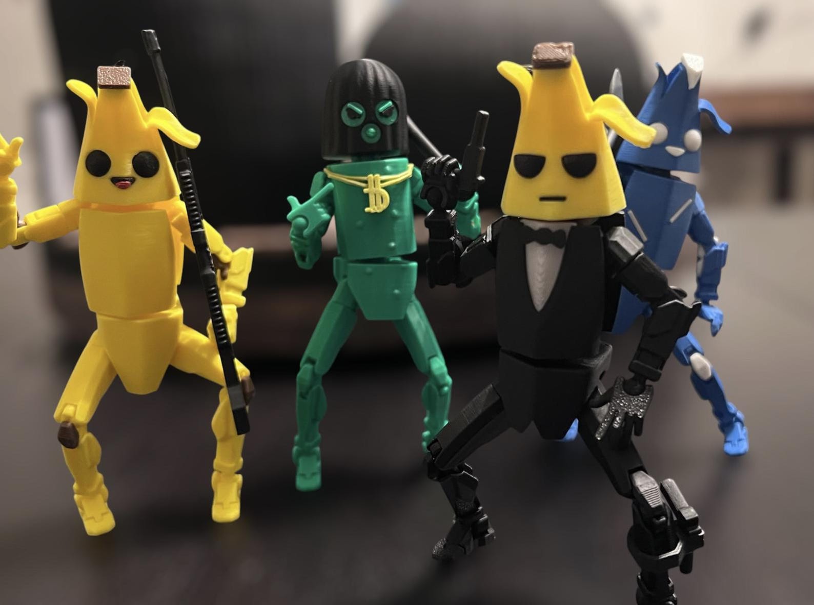 Agent Peely Dummy 13 – Fnite-inspired 3D Printed Action Figure | Fully ...