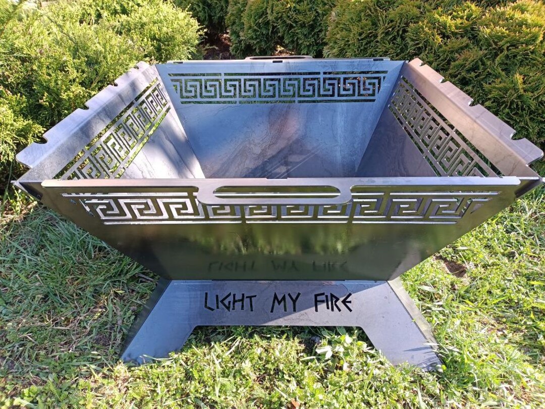 Greek-style Fire Pit Template | Instant Download | Outdoor Metal Bowl ...