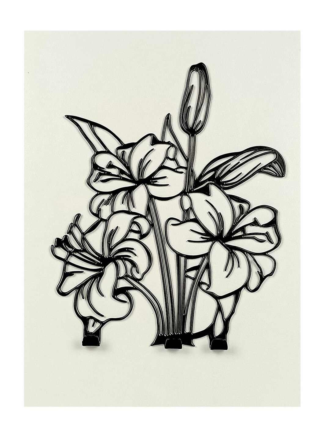 Lily Flower Wall Hook DXF – Laser Cut File for CNC, Digital Download - Etsy