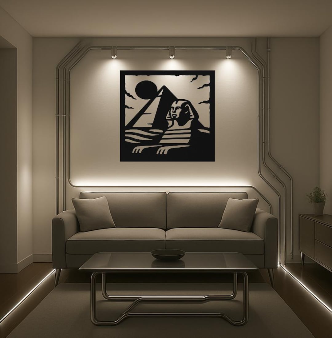 Sphinx - DXF - Laser/waterjet Cut File | DIY Family Project + Wall Art ...