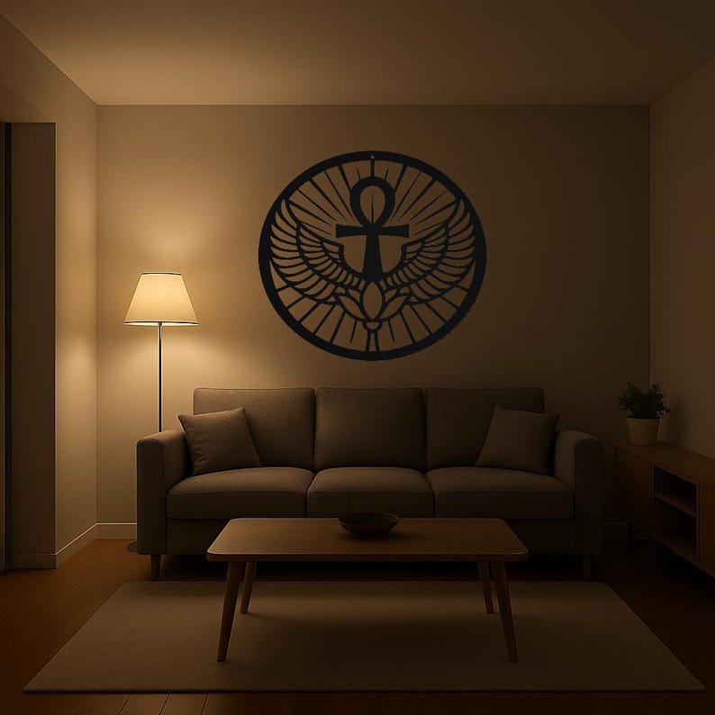 Ankh Medallion - DXF - Laser/waterjet Cut File | DIY Family Project ...