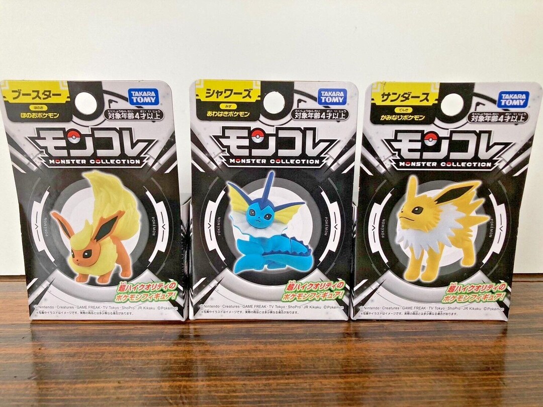 Eeveelution Trio Set – Flareon, Vaporeon & Jolteon | Official Takara ...